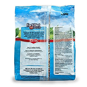 Kaytee Forti-Diet Pro Health Conure and Lovebird Pet Bird Food, 4 Pound