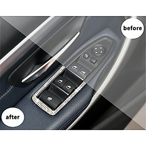 9.4"x7.8" 97 Bling Rhinestone Car Stickers,DIY Car Decals with Self-Adhesive Car Decorations,20PCS Bling Car Accessories Interior&Exterior for Car Dashboard,Door Handles