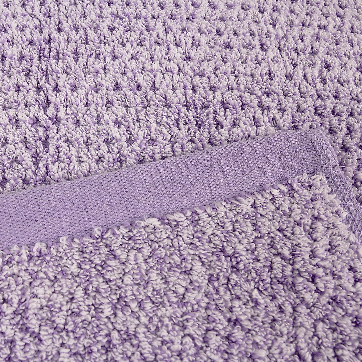 Everplush Diamond Jacquard Washcloth 6 Piece in Lavender