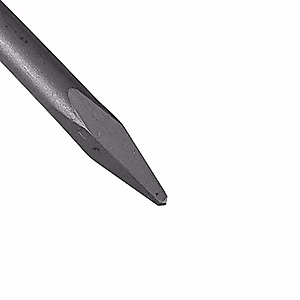 L-A 14x250mm SDS Rotary Electric Hammer Impact Drill Bit Round Shank Handle Pointed Chisel Rotary Bit for Woodworking Concrete Wall Rock (Gray 1 PCS)