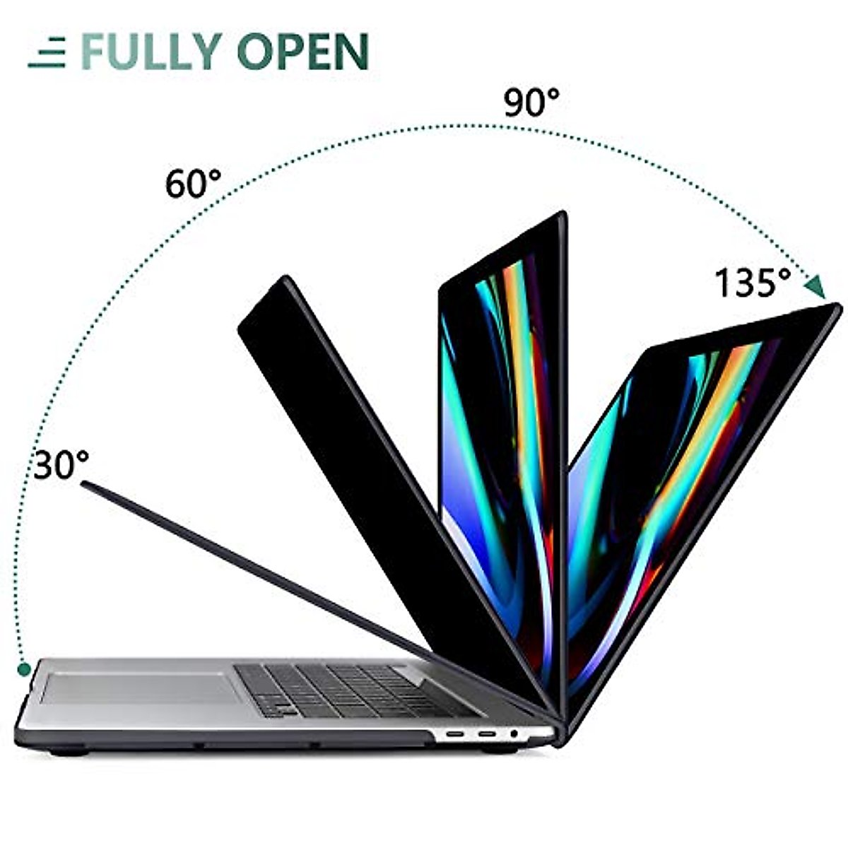 DONGKE for MacBook Pro 13 inch Case 2022 2021 2020 Release Model: A2338 M2/M1 A2251 A2289, Plastic Hard Shell Case & Keyboard Cover Only Compatible with MacBook Pro 13 Touch Bar, Matte Black