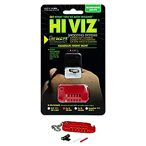 HIVIZ SGLW06 Interchangeable LITEWAVE Front Handgun Sight for Sig Sauer 6, Green, Red, and White