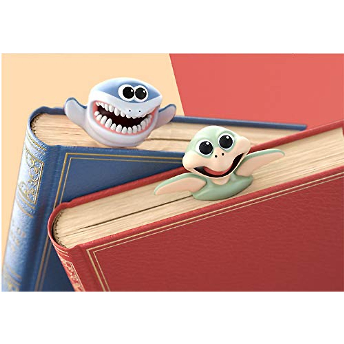 Ouch 3D Animal Bookmarks for Kids Students,Funny 3D Cartoon Bookmark Animals Reading Bookmarks for Students Office Stationery Creative Gift Ideal for Boys Girls (Gecko)