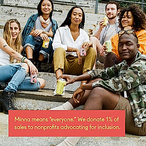 Minna Organic Sparkling Iced Tea - ORANGE MANGO BLACK TEA: No Sugar, Zero Calorie, Lightly Brewed, Refreshing, Non-GMO, Fair Trade, 12 Fl Oz Cans [12-Pack]…