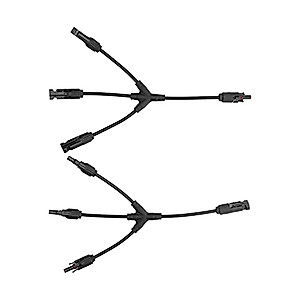 Hilitand Y Branch Connectors Adapters DC 30A 1000V 3 to 1 Male Female Branch Connectors for Parallel Solar Panel Cable