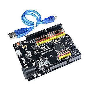 for Leonardo R3 Plus Board CH340 CH340G ATmega32U4 ATmega32U4-AU Microcontroller Board Module for Arduino Compatible with Cable
