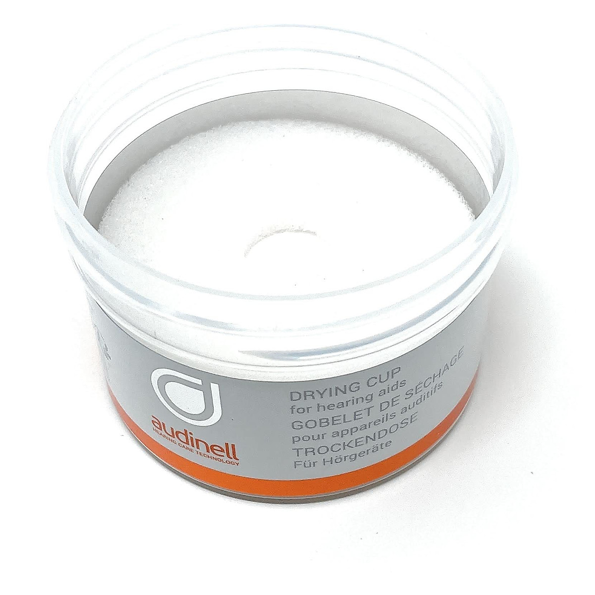 Audinell Hearing Aid Dryer Cup + Desiccant | Drying Dehumidifier Kit | Safely Removes Sweat & Moisture from Airpods, Earbuds, Earpods, in-Ear Headphones, Earphones, Earplugs | Storage Case Accessory