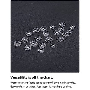 HotStyle ADMETA Casual Daypack College Backpack Aesthetic Bookbag, Black