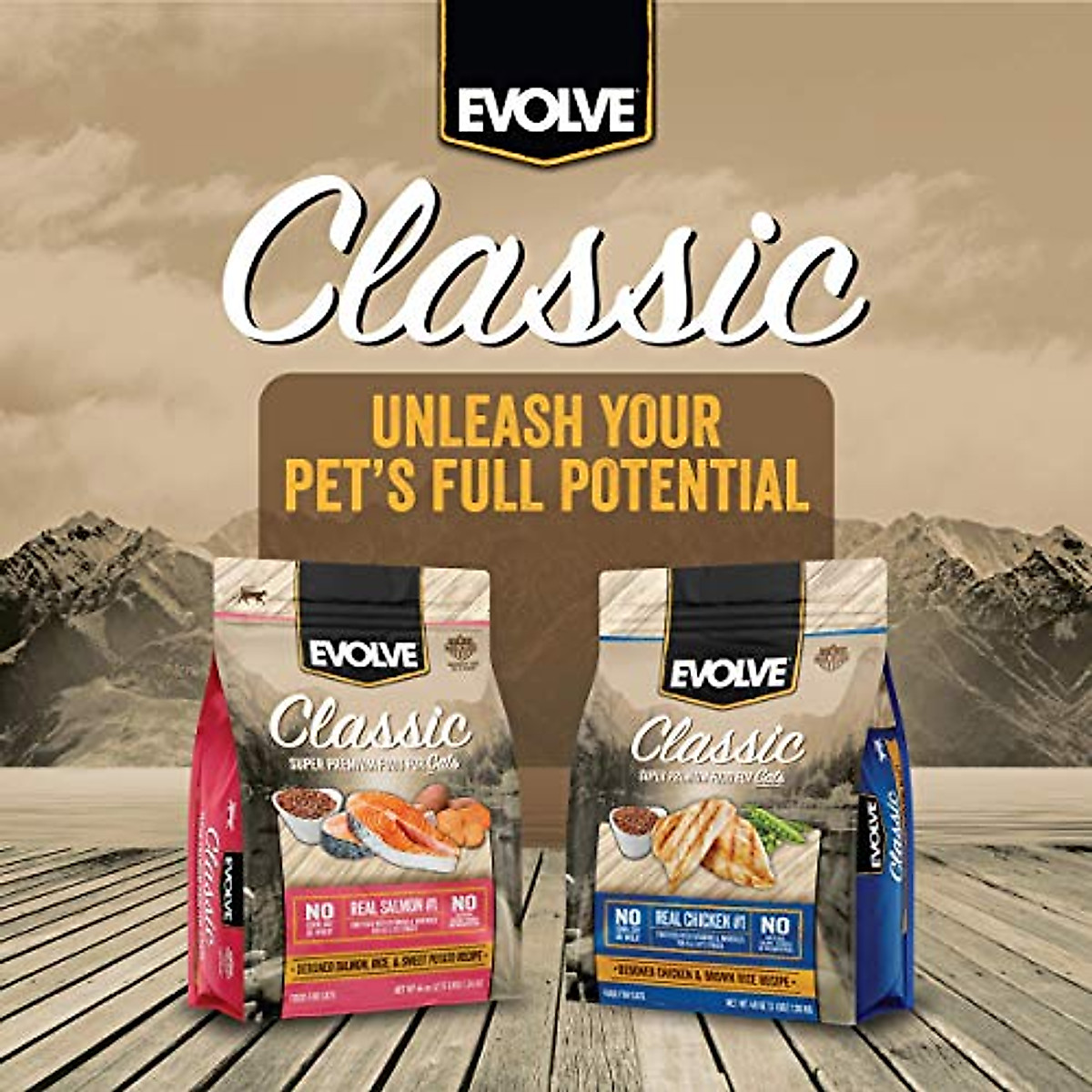 Evolve Classic Deboned Salmon, Rice and Sweet Potato Recipe Cat Food, 2.75lb