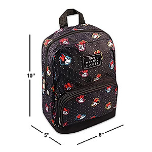 Fast Forward New York Disney Minnie Mouse Mini Backpack for Women -- Canvas Purse Shoulder Bag Adults, Teens