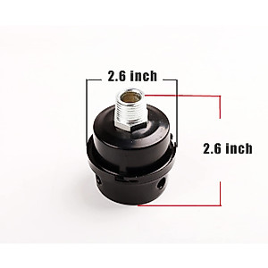 Air Compressor Silencer,Filter Thread Metal oil-less Intake Filter Air Filter Silencer Noise Muffler (3/8 PT 16mm)
