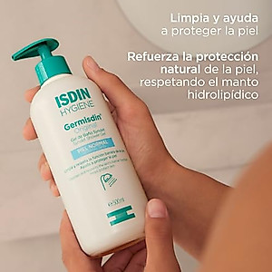 ISDIN Germisdin Soap Free Body Wash Daily Hand and Body Gel, Original, 17 Fl Oz