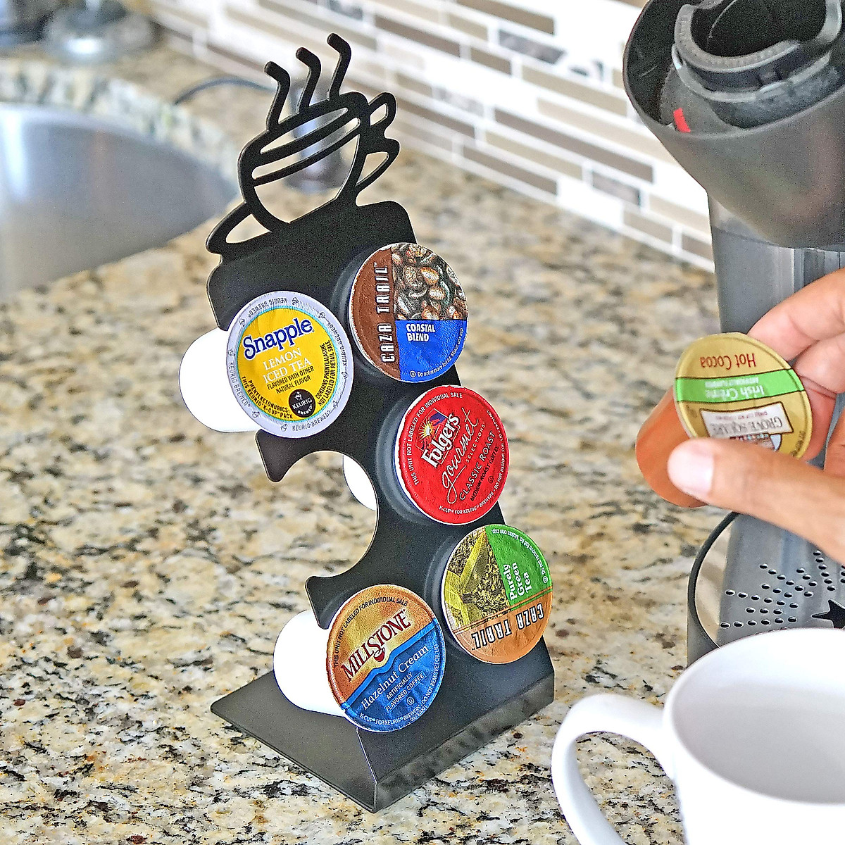 Coffee Pod (K-Cup) Storage Rack, Holds up to 6