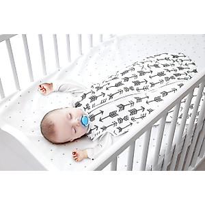Baby Wearable Blanket, Winter Sleep Sack 2.5 TOG, Cotton Sacks for 6-12 Months, 1 Pack Medium Size, 3 Layers 2-Way Zipper Transition Sleeping Bag