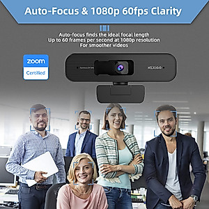Zoom Certified, NexiGo N940P 2K Zoomable Webcam with Remote and Software Controls | Sony Starvis Sensor | 1080P@ 60FPS | 3X Zoom in | Dual Stereo Microphone, for Zoom/Skype/Teams/Webex (Black)