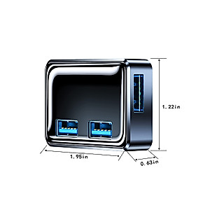 2021 2022 2023 Glove Box USB Hub for Tesla Model Y Model 3,3-in-1 Tesla USB Hub Glove Box Dash Cam Flash Drive Docking Station for Charging Data Transferring Games Music Model Y Model 3 Accessories