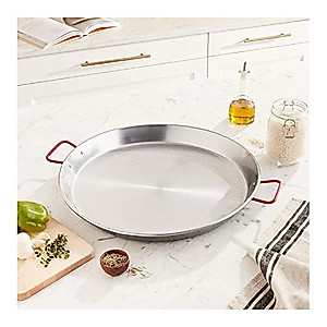 Garcima 20-Inch Carbon Steel Paella Pan, 50cm