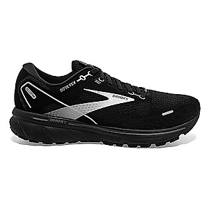 Brooks Men's Ghost 14 GTX Waterproof Neutral Running Shoe - Black/Black/Ebony - 9.5 Medium