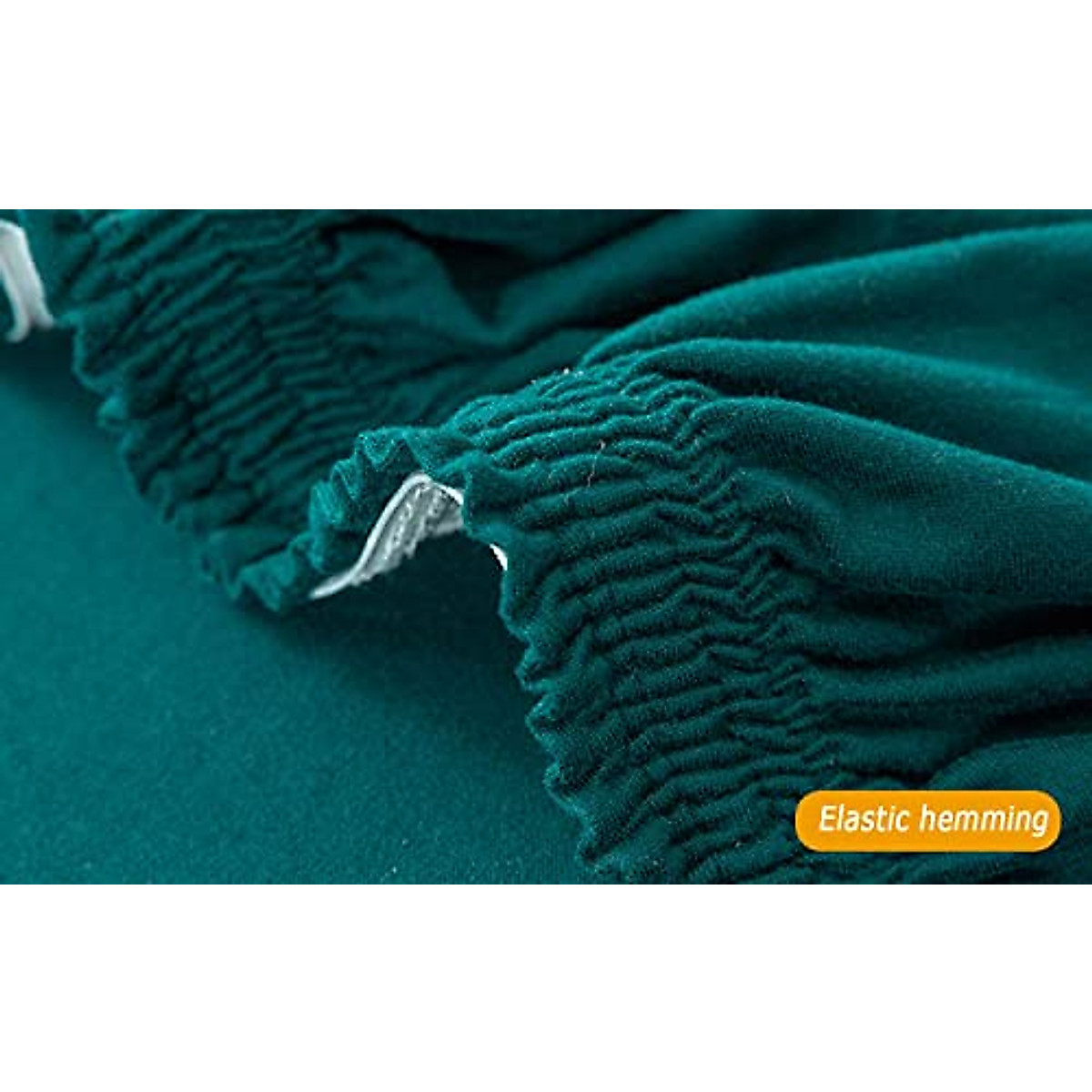 IMYOGI High Stretch Sofa Covers Stretch Sofa Cover L Shape Solid Color Sofa Slipcovers Non Slip Washable Couch Covers Stylish Universal Furniture Protector for Kids -Blue-4 Seater+4 Seater