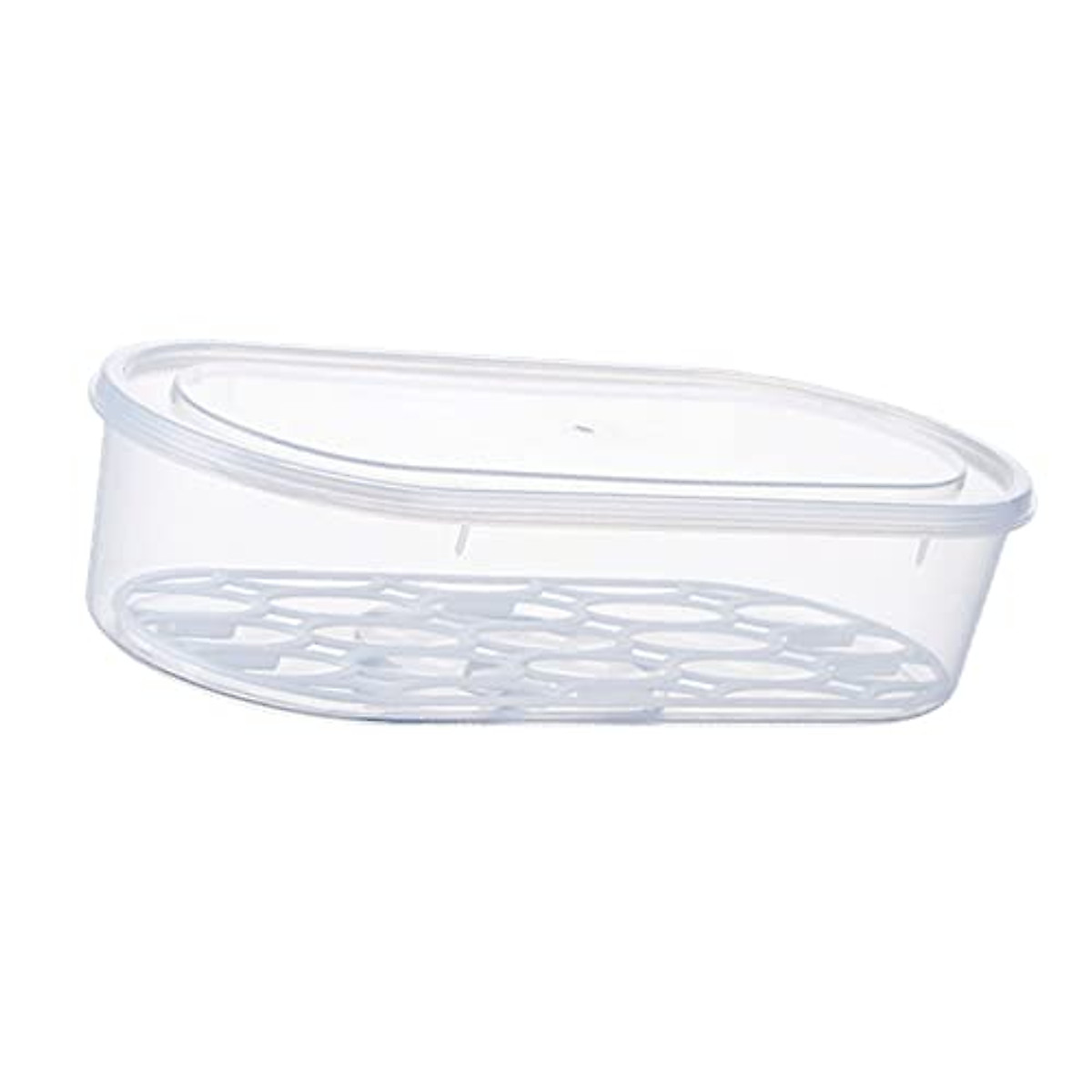 2pcs Food Drain Container for Scallion Garlic Paste Pepper Thickened Durable Container 2pcs Food Fresh-keeping Box Food Grade Safe Container for Ginger Seasoning Condiment