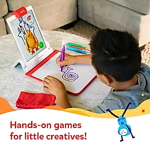 Osmo - Genius Starter Kit & Monster Game for iPad - Ages 5-12 - Math, Spelling, Creativity & Bring Monsters to Life - 6 Learning Games (iPad Base Included - Amazon Exclusive)