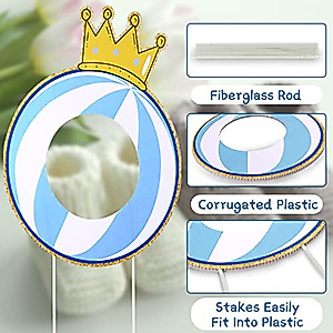 AerWo 11 Pieces Gender Reveal Decorations Baby Shower Yard Signs with Stakes,Baby Gender Reveal Ideas Yard Letters Lawn Signs Boy or Girl Gender Reveal Party Supplies