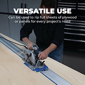 Kreg KMA3700 Accu-Cut XL - Track Saw Guide - With Universal Sled - Make Cross-, Rip- & Angled-Cuts Easily - Straight Cut Guide Track System - Circular Saw Track Guide