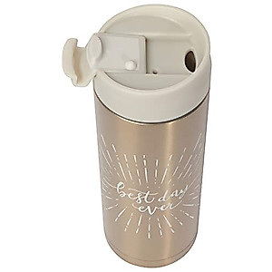 Now Designs Double Walled Stainless Steal Travel Mug, Best Day Ever
