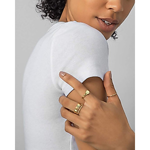 Kendra Scott Larissa Band Ring in 18K Gold Vermeil, Fine Jewelry for Women, Size 8