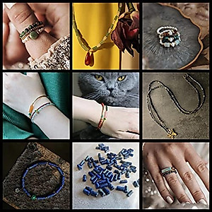 4x13mm Natural Green Point Jade Stone Tube Shaped Gemstone Manual Cylindrical Loose Beads for DIY Bracelets Earring Jewelry Making