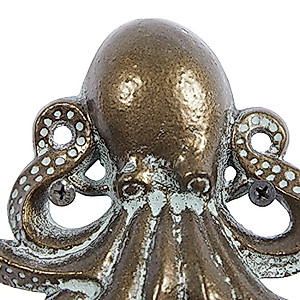 Deco 79 Metal 6 Hangers Wall Hook, Set of 2 8"W, 7"H, Bronze