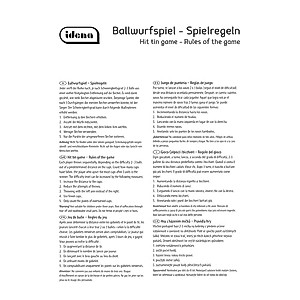 Idena 40416 - Ball Throwing Game with 10 Cups and 3 Balls, Colorful