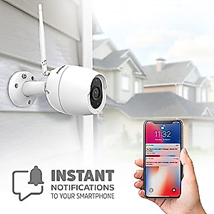 Energizer Connect Smart 1080p HD Certified Weatherproof Outdoor Camera with Remote Access, Motion Alerts, 2 Way Audio and Night Vision | Compatible with Alexa and Google Assistant