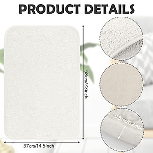 Frienda 2 Pieces Recliner Headrest Covers Sofa Headrest Protector Sherpa for Recliner Chair Couch Furniture Non Slip for Living Room(Beige)