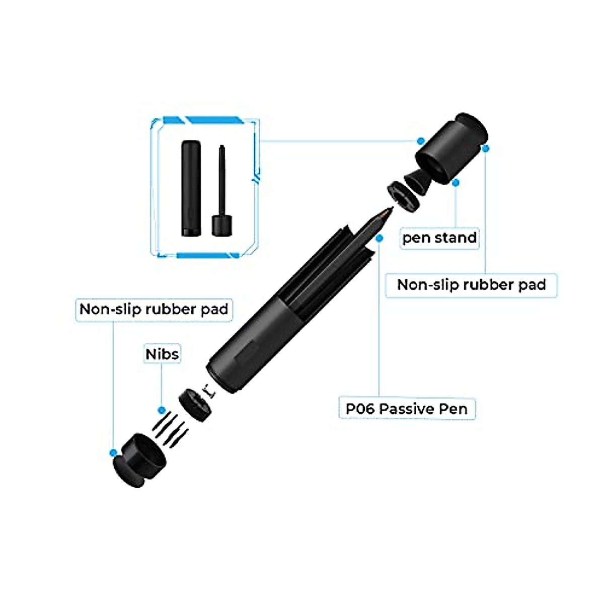 XP-PEN Artist12 11.6 Inch FHD Drawing Monitor Pen Display Graphic Monitor with PN06 Battery-Free Multi-Function Pen Holder and Glove 8192 Pressure Sensitivity