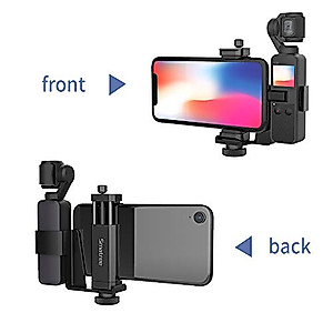 Smatree OSMO Pocket 2 Phone Holder Set Expansion Accessories with 1/4”Thread Screw Compatible with DJI OSMO Pocket 2/ DJI OSMO Pocket and Smartphone