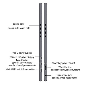 DFZ Portable USB Monitor- 15.6 Inch Full HD, IPS, USB Type-C for Laptop/Tablet