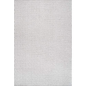 nuLOOM Lorretta Geometric Cotton Area Rug, 6' x 9', Taupe