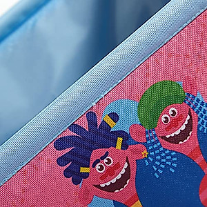 Idea Nuova DreamWorks Trolls 3 Piece Nestable Rectangular Storage Bins with Grommet Handles for Organizing Toys, Games, Clothes in Nursery, Playroom, Bedroom, Bathroom