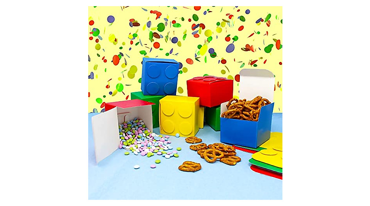 Brick Party Favor Boxes - Fun Building Block Supplies