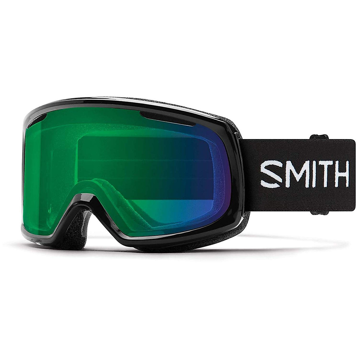 SMITH Optics Riot Women's Snow Winter Goggle - Black, Chromapop Everyday Green Mirror