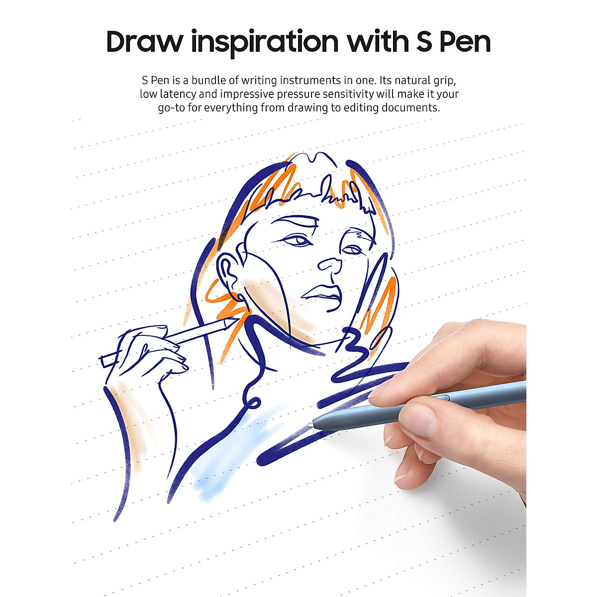 SAMSUNG Tab S6 Lite S Pen - Angora Blue - EJ-PP610BLEGUJ