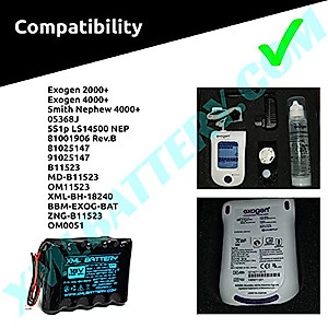 XML Battery Exogen 4000+ 2000+ 81001906 81025147 91025147 18v 2400mAh Lithium Bone Healing System