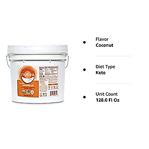 Nutiva Organic Steam Refined Oil, Coconut, 128 Fl Oz