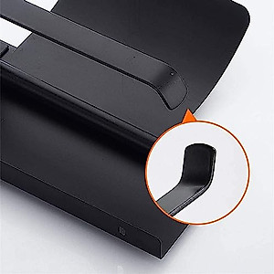 Wall Mounted Toilet Paper Holder with Shelf, No Drilling Stainless Steel Toilet Roll Holder for Bathroom Kitchen Restaurant Toilet Paper Holder