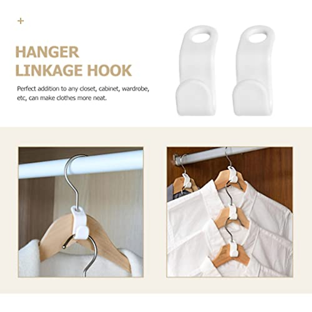 Artibetter Drying Rack Clothing 100Pcs Clothes Hanger Connector Hooks, Mini Hanger Hooks, Hanger Connector Hooks, S- Shaped Coat Hanger for Closet Space Savers and Organizers Hanger Hooks
