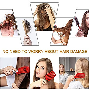 Hairstreaq Detangling Brush, Voremy Magical Brush Detangler, Girls Hair Brush, Vented Detangling Brush, Fast Drying Styling Massage Hairbrush for Women, Girls (Purple)