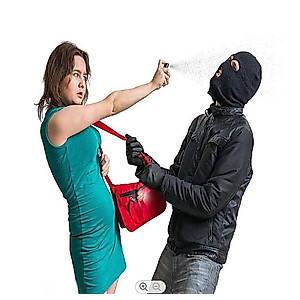 Strong Pepper Spray Keychain with Quick Release – Pepper Spray Max Strength Finger Grip for More Accurate and Faster Aim 10-Foot (3M) Range - French Pink - Set of 6 - Without Key, Light Blue