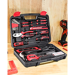 KingTool Home Repair Tool Kit - 149 Pieces Basic Home Repair Tool Set, General Mechanic Tool Set, General Household Tool Kit with Plastic Toolbox, Perfect for Homeowner, Office & College Repairs