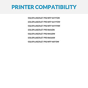 SPEEDYINKS Compatible Replacement for HP CF410X 410X Toner Cartridge High Yield (Black) for use in HP Color Laserjet Pro MFP M477fdn M477fdw, M477fnw, M452dn, M452dw and M452nww